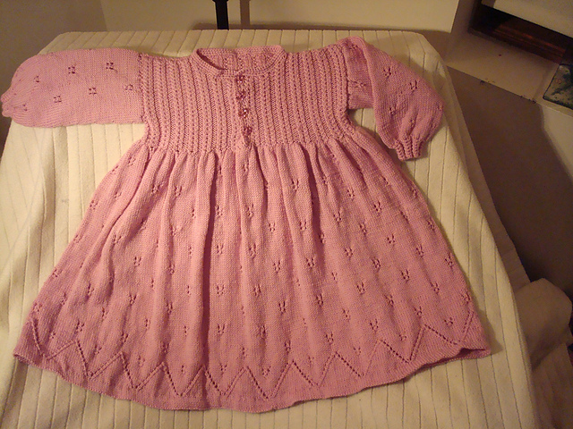 Ravelry: 9810-6 Pink Lace Baby Set pattern by Ingjerd Thorkildsen