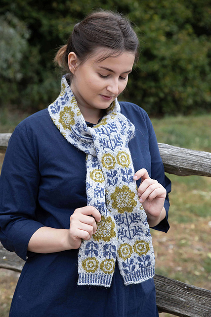 Ravelry: Nordic Flowers Scarf pattern by Martin Storey