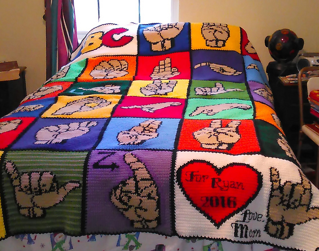 Ravelry: bethintx's Ryan's ASL bedspread