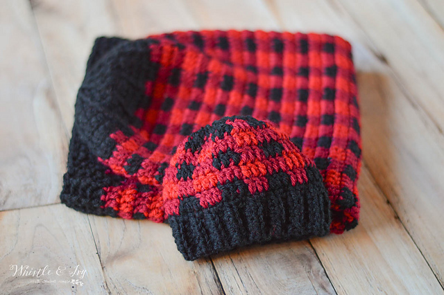 Ravelry: Plaid Baby Cocoon and Hat Set pattern by Bethany Dearden