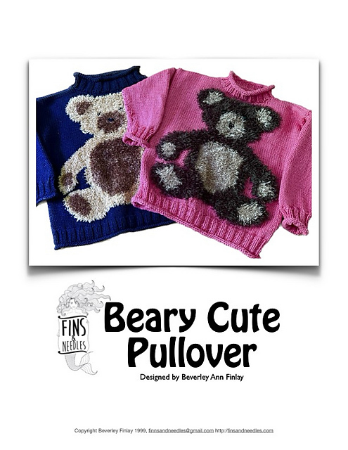 Ravelry: Beary Cute Pullover pattern by Beverley Ann Finlay