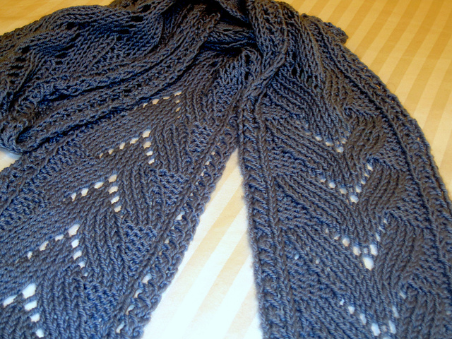 Ravelry: Lace Ripple and Wave Scarf pattern by Barbara Patricia