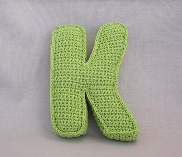 Ravelry: CAPITAL LETTER K pattern by Begoña Sanchez-Sauthier Berrojalbiz