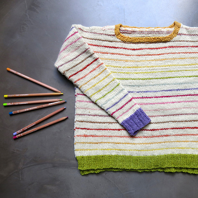 Ravelry: Rainbow Sweater pattern by Ana Ramos