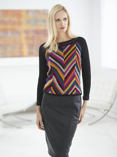 Ravelry: Stained Glass Sweater pattern by Lion Brand Yarn