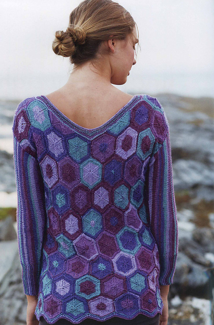 Ravelry: Hexagon Sweater pattern by Amy Gunderson