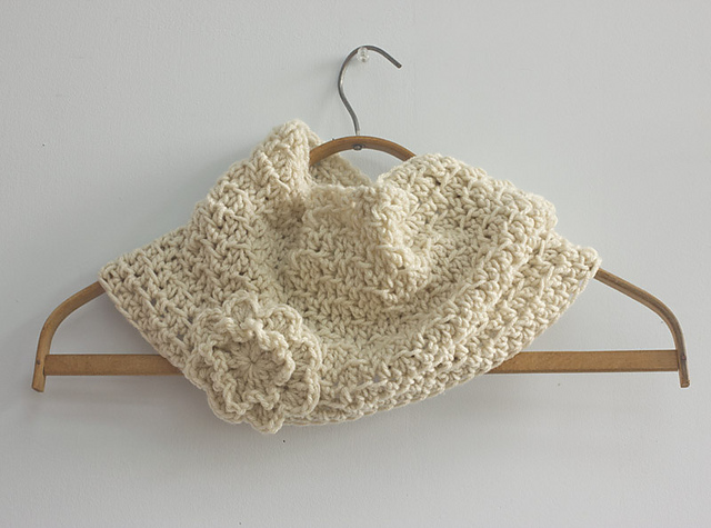 Ravelry: Easy Crochet Flower Cowl pattern by Judy Stalus