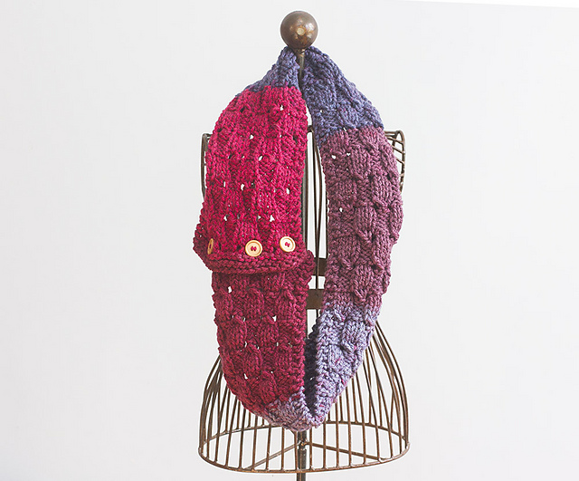 Ravelry: Caron Tea Cakes Scarf pattern by Judy Stalus