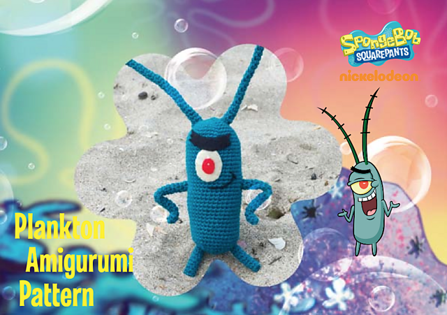 Ravelry: Sheldon J. Plankton pattern by Belinda Hope