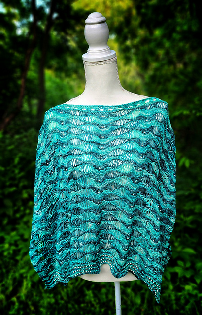 Ravelry: Pedernales Falls Poncho pattern by Bethany Tiner