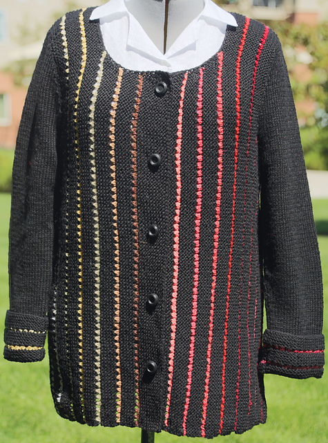 Ravelry: Gradient Stripe Jacket pattern by Barb Padwicki