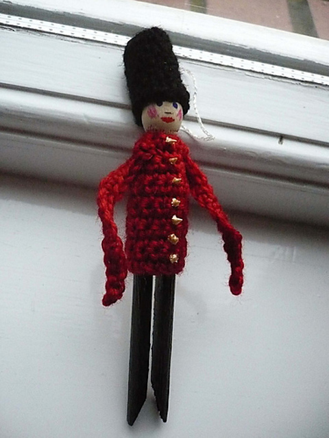 Ravelry: Crocheted toy soldier christmas decoration pattern by Marion Crick