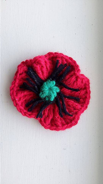 Ravelry: Crochet Poppy Tutorial -Design 2 pattern by 5000poppies