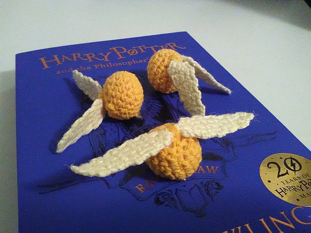Ravelry: Mini Golden Snitch pattern by Jasmine Turner