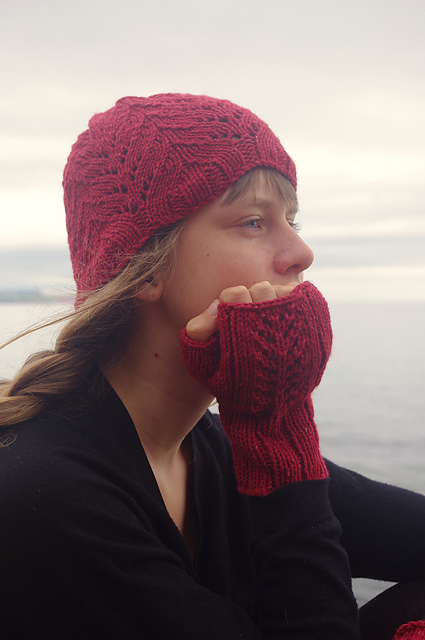 Ravelry: Northern Lights Hat and Mitts pattern by Debbie Judd