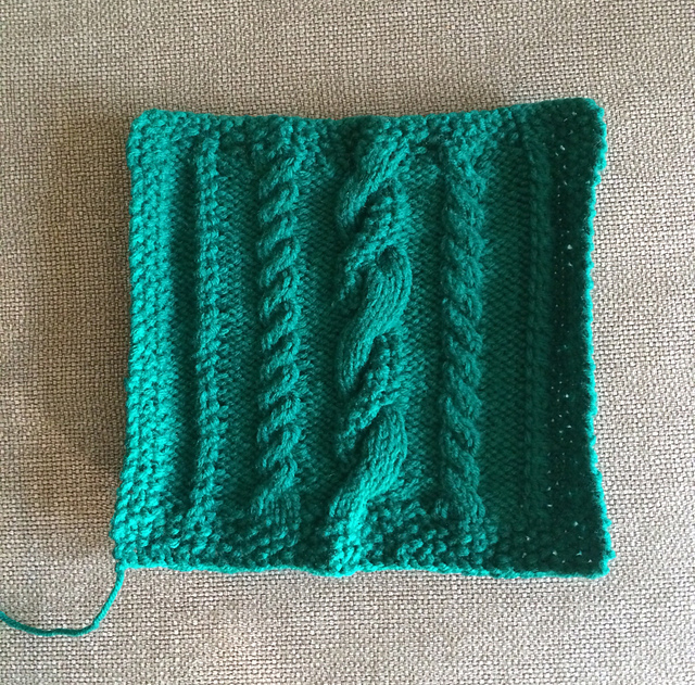 Ravelry: Multitasking Cable Square pattern by Jennifer E. Seiffert