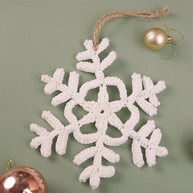 Ravelry: White Snowflake Ornament pattern by Camille Brown