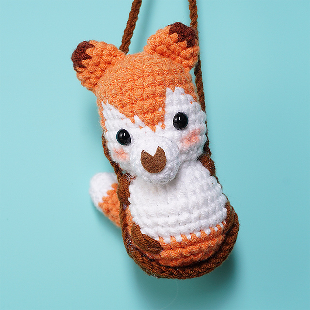 Ravelry: Swinging Fox Car Hanging pattern by Camille Brown