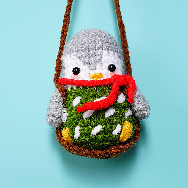 Ravelry: Swinging Penguin Car Hanging pattern by Camille Brown