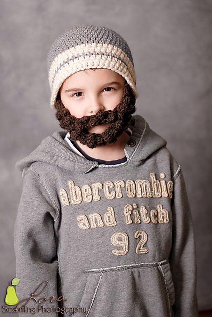 Ravelry: Beard Beanie (With Removable Beard) pattern by Boomer Beanies