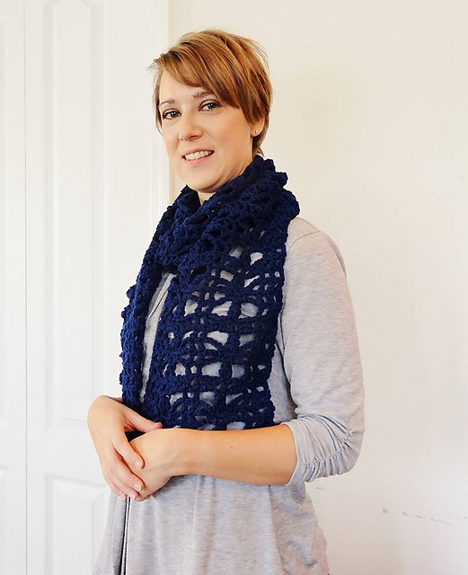 Ravelry: Starlight Star Bright Scarf pattern by PurdyTipsy Fiber Arts