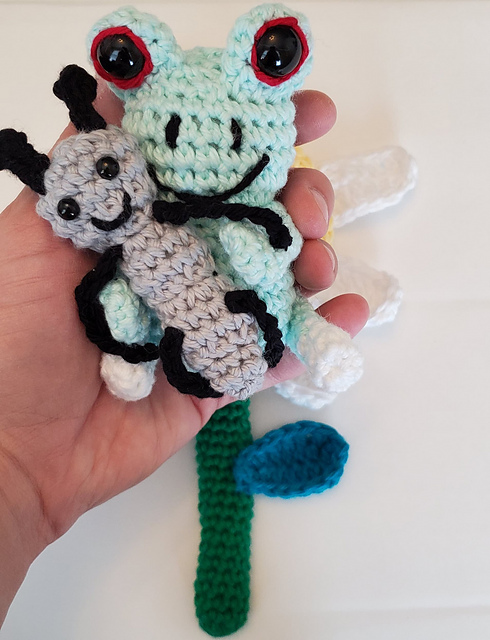 Ravelry: Frog, Bug, and Sunflower pattern by Brooke Rabideau