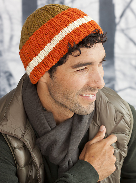 Ravelry: #35 Man's Ribbed Hat pattern by Carla Scott