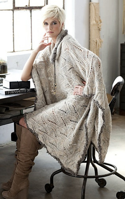 Ravelry: #03 Lace Poncho pattern by Tanis Gray
