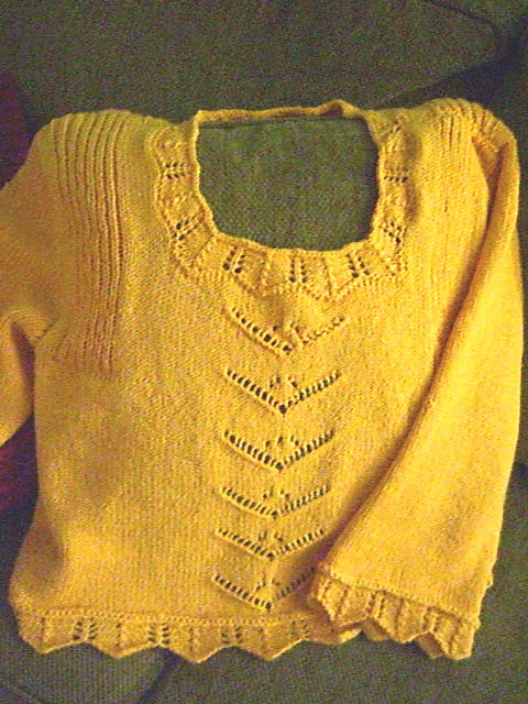 Ravelry: Lace Trimmed pullover pattern by Breezy Spencer