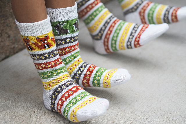 Ravelry: Fox and the Hare Socks pattern by Bridget Pupillo