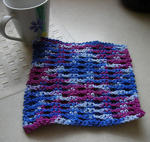 Ravelry: Ladder Stitch Dishcloth pattern by Brian McGaunn