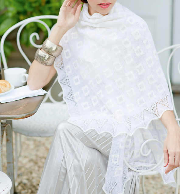 Ravelry: Eirwen - cobweb lace stole pattern by Judy Furlong