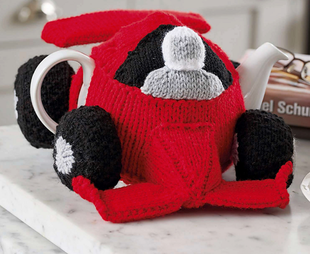Ravelry: Formula One Racing Car Tea Cosy pattern by Susan Cowper