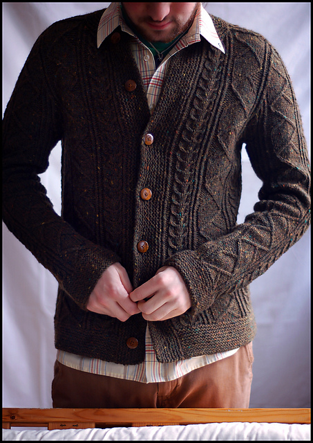 Ravelry: Saddle Shoulder Aran Cardigan WG63 SO49 pattern by Meg Swansen