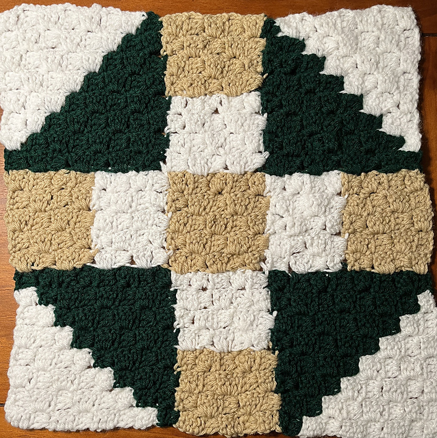 Ravelry: Crochet C2C – Alaska Homestead Quilt Block pattern by Square ...