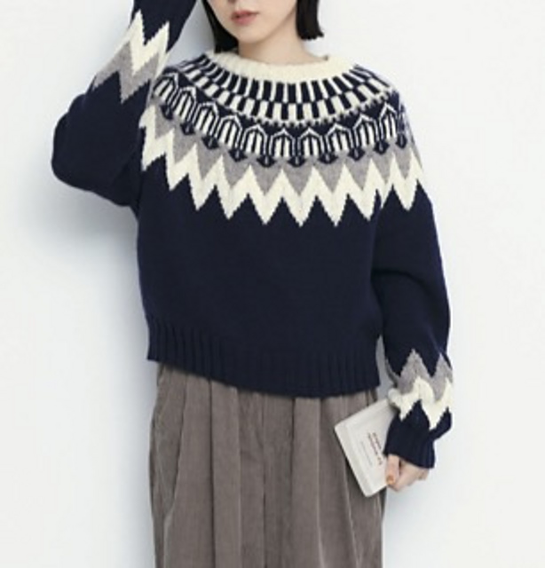 Ravelry: Zigzag Colorwork Sweater pattern by Chihiro Uno (宇野 千尋)