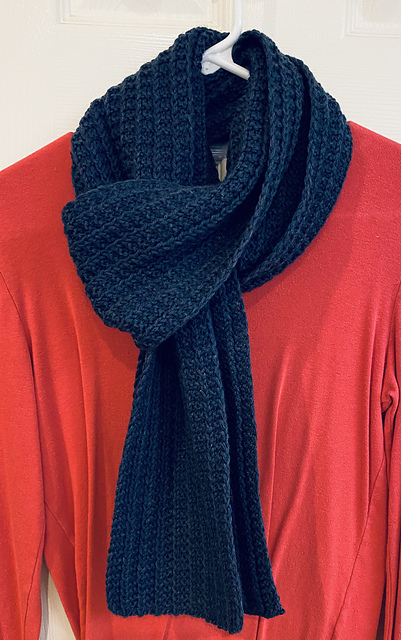 Ravelry: bumblebina's One Row Lapis Scarf