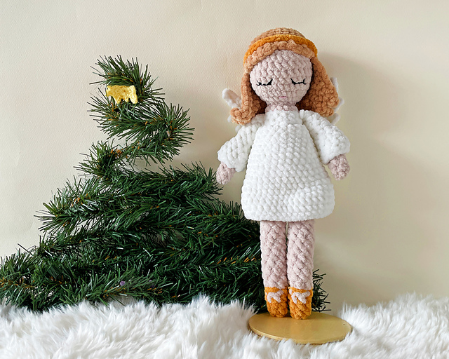 Ravelry: Eliza, the crochet plush angel pattern by bunnymoonHU