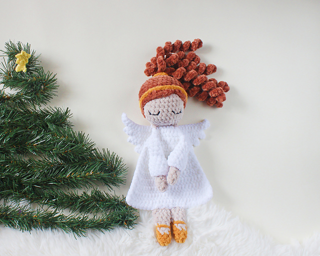 Ravelry: Lizzy crocheted angel lovey pattern by bunnymoonHU