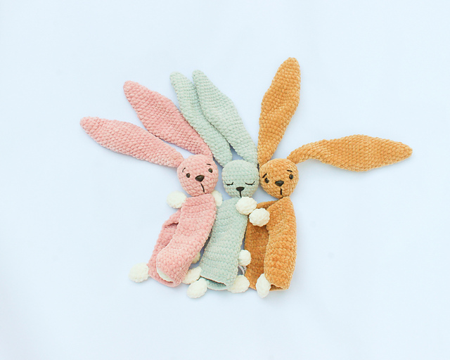 Ravelry: Bunny crochet lovey pattern by bunnymoonHU