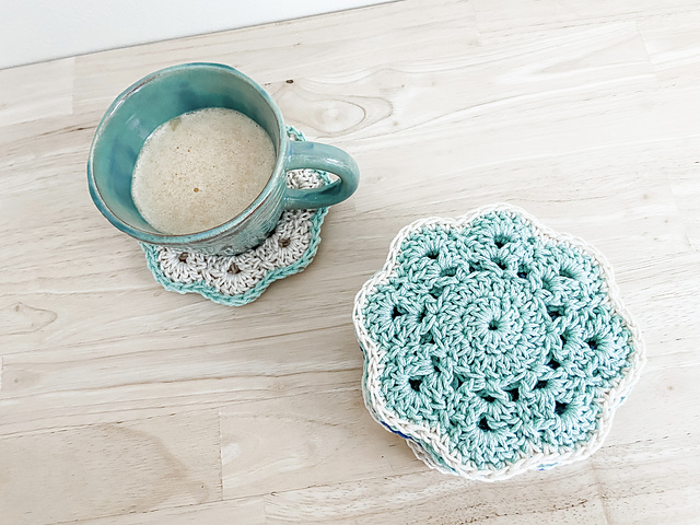 Ravelry: Snow Drop Coasters pattern by Busted Hook Patterns
