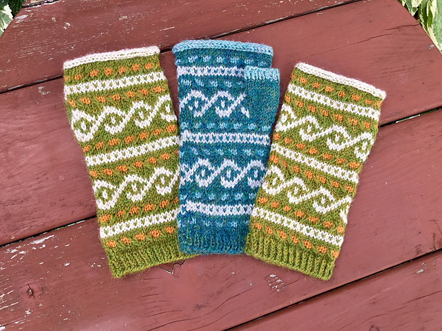 Ravelry: Ready for Fall Mitts pattern by Sandra Buzza