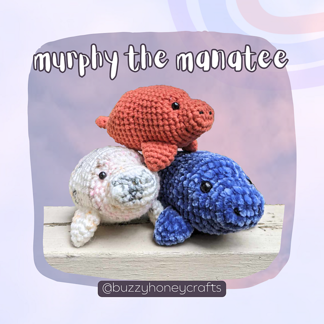 Ravelry: murphy the manatee pattern by buzzyhoneycrafts (bees)