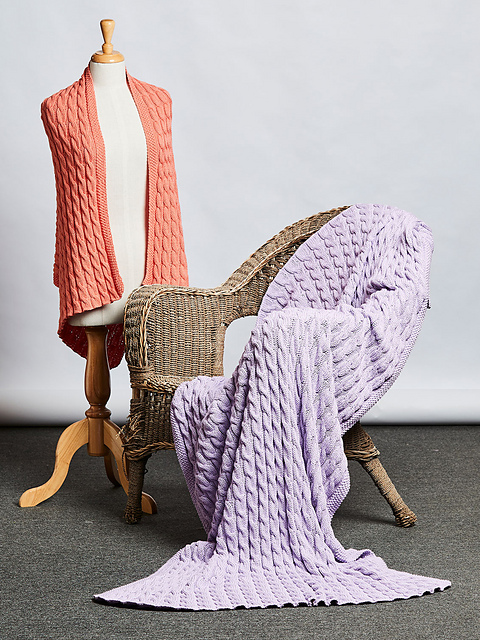 Ravelry: PT 8614 4 Ply Scarf, 8 Ply Wrap Or 10 Ply Throw pattern by ...