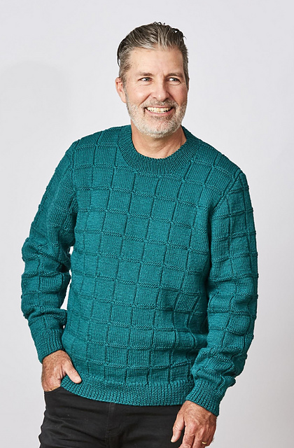 Ravelry: PT 8631 Men's Square Pattern Jumper pattern by Bendigo Woollen ...