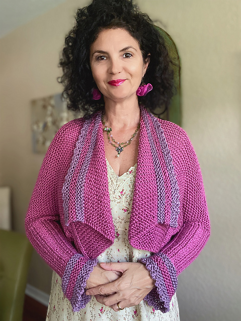 Ravelry: Striped Luar light cardigan pattern by Adriana R Baiocco