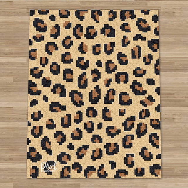 Ravelry: C2C Leopard Print Blanket pattern by Harlee Jane
