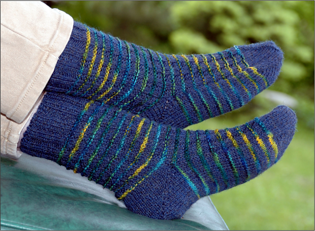 Ravelry: Sock Ridges #159 pattern by Deb Gemmell