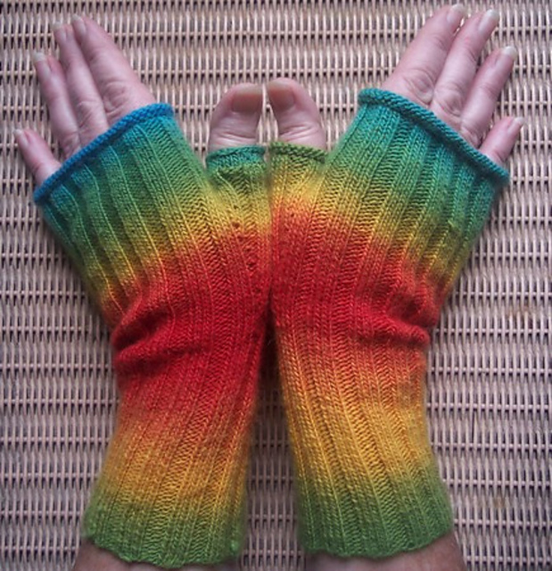 Ravelry: Zauberball gauntlets pattern by Katy Flynn