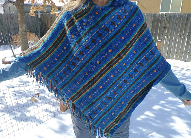 Ravelry: Taos Night Sky Poncho pattern by Elizabeth Hall